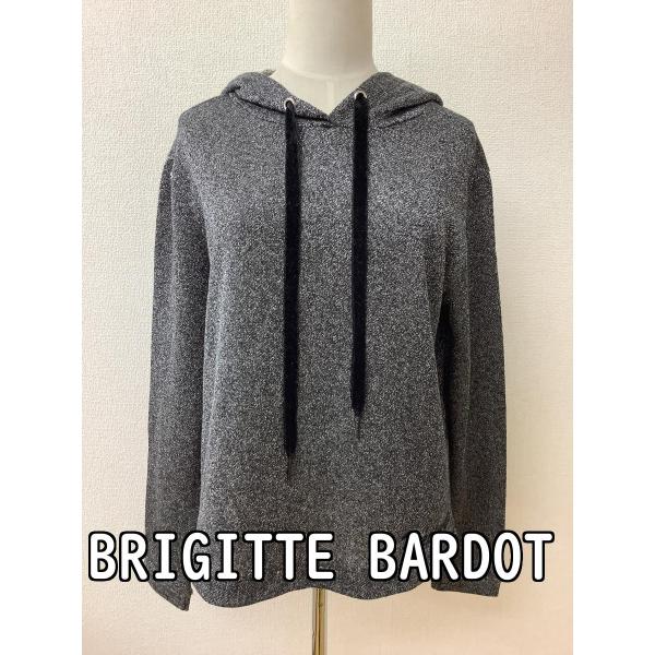 黒×シルバーラメ フード付きスエット サイズ36