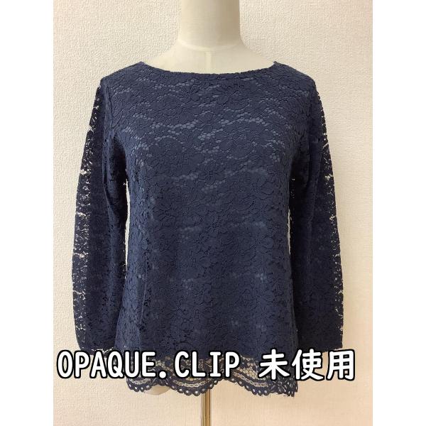 タグ付き未使用 黒レーストップス サイズ38／M