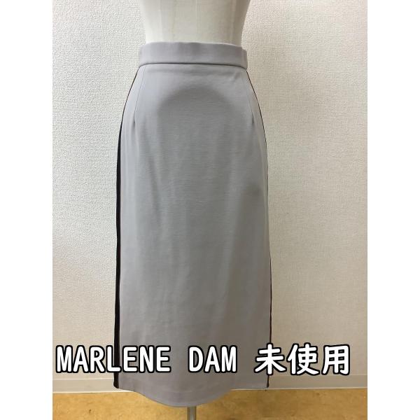 定価35000円 タグ付き未使用 グレーカットソー生地スカート ウエストゴム入り サイズ42