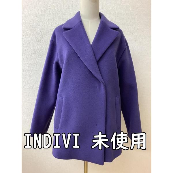 定価41998円 タグ付き未使用 ウールコート パープル サイズ38