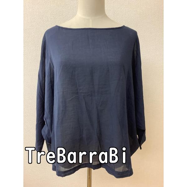 ネイビープルオーバートップス サイズS