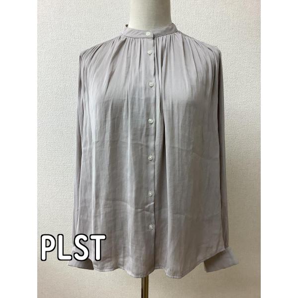 プラステ (PLST) ベージュ とろみブラウス サイズS