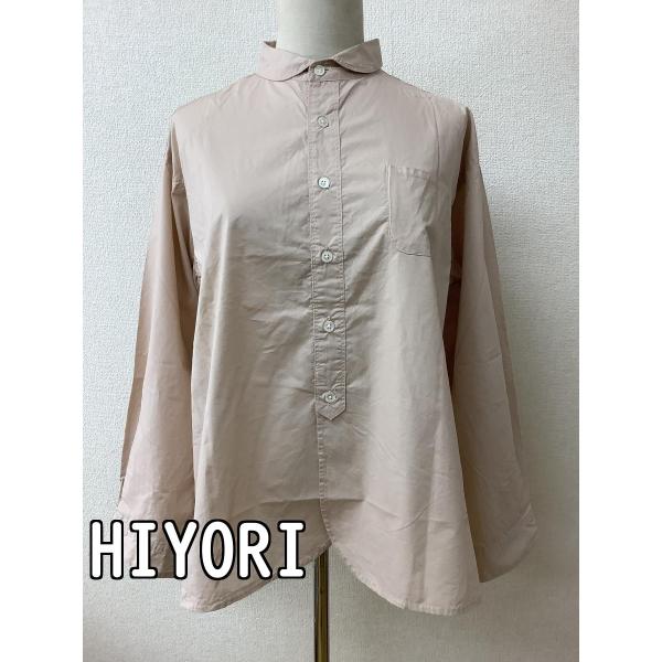 ピンクベージュ Aラインシャツ サイズF