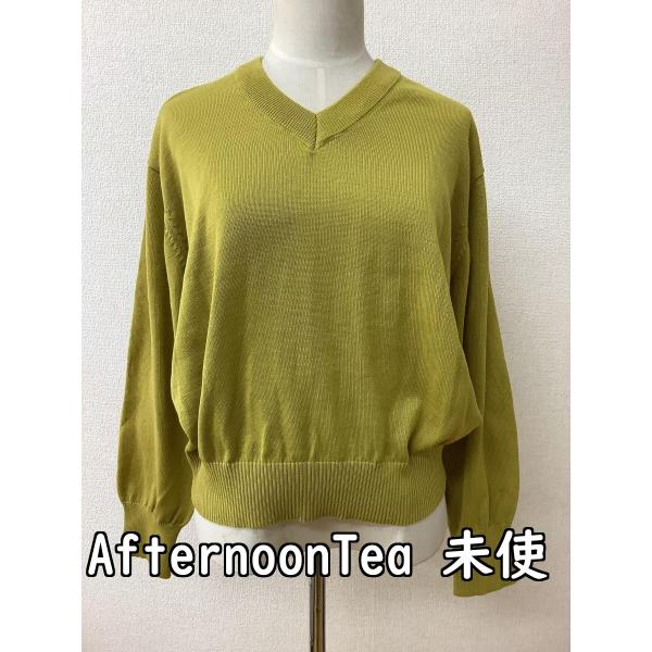 タグ付き未使用 マスタード色のニット サイズM-L