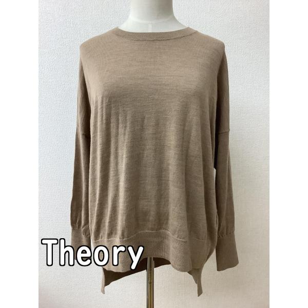 薄茶色霜降り 薄手セーター サイズ038