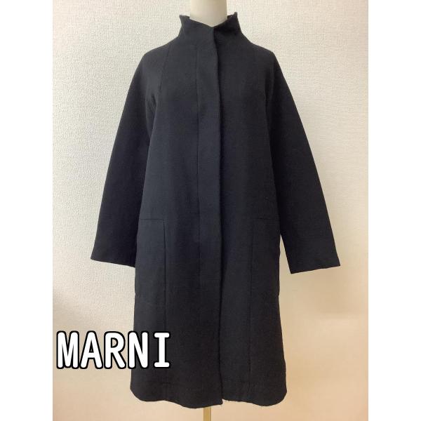 ウールブレンドコート 黒 サイズ40