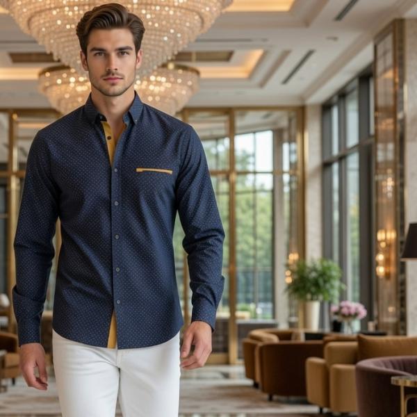 ヨーロッパではディーゼル・リプレイ・Ｄ＆Ｇがメージャーブランドですが、ドイツのアパレルメーカーも頑張っています！ドイツ発！【REROCK】伸縮性に富んだストレッチ コットン長袖シャツです。シルエットはスリムフィット。程良くウェストシェイプさ...