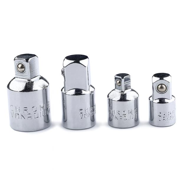 配送はヤマト運輸「ネコポス」ポスト投函です。時間指定は出来ません。日時指定は、宅急便コンパクトをご利用ください。ソケットレンチの差込角サイズを自由に変換できる便利な**ソケットアダプターセット（4本組）**です。1/4・3/8・1/2インチ...