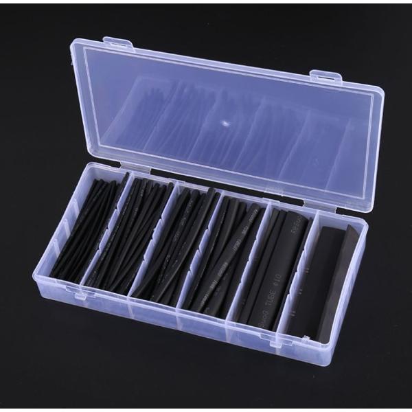 配送について配送はゆうパケットです。追跡番号あり熱収縮チューブ セット抵抗、コンデンサ、電線端末、電線接続部の絶縁、保護、補強が行える熱で収縮するチューブです。【商品内容】長さ10ｃｍのカット品、約100個セットです。カラー：ブラックφ1....