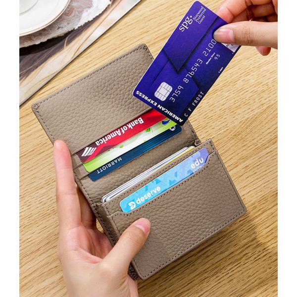 名刺入れ レディース メンズ 大容量 シボ カードケース 小さい かわいい かっこいい シンプル 可愛い 薄い ICカード カード入る お札も入る 大容量 カード収納