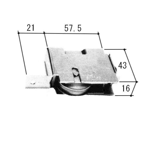 【商品色】 NA【内容】戸車 1個【対象商品】3K-N（1988年廃止）TP型用