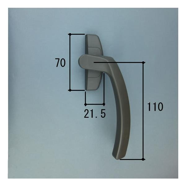 【商品色】ダークグレー(KG)ホワイト（WH)【内容】カムラッチハンドル×１、ハンドルカバー×１、交換要領書【対象商品】アルジュＲ７０・アペックスＶＲ たてすべり出し窓 (2001〜2007)アルジュＲ７０・アペックスＶＲ 出窓五面体 (2...