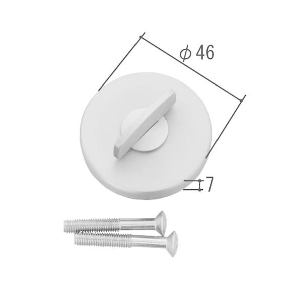 【商品色】UC(シャンパングレー)【内容】サムターン 1個 美和ロック製【対象商品】DXドア（1994年廃止）取り換えドア DX【備考】MIWAロック製 刻印PE-02MIWA GAS2MIWA GAE2