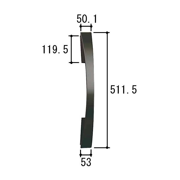 【商品色】ブラック(KC) ゴールド(GO) シルバー(SLC)【内容】外部側ハンドル【対象商品】ファノーバ防火ドア ファノーバラフォース防火戸F型玄関ドア (2016年廃止)【備考】内ハンドルも交換の場合ファノーバシリーズ WD5099-...