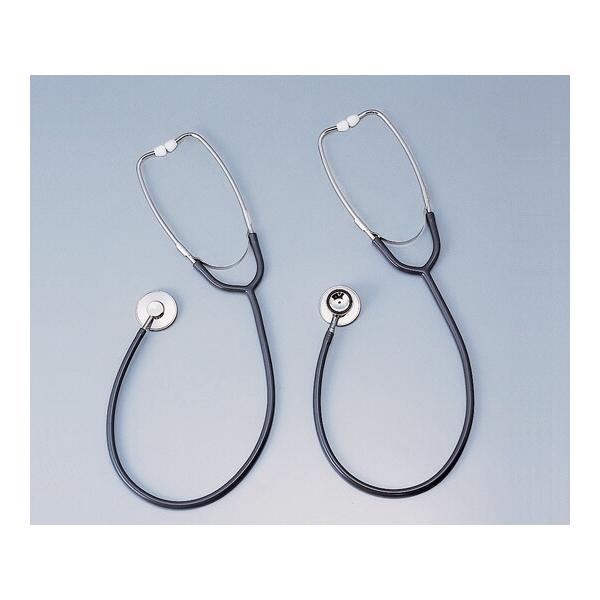 ●材質：振動板／ガラスエポキシ、ビノーラル（耳管）／真鍮クロームメッキ●シングルタイプは、主に血圧測定用です。●ダブルタイプは、高音（呼吸音）および低音（心音）を聴くのに便利です。●振動板にはガラスエポキシを採用しましたので、音響特性が非常...