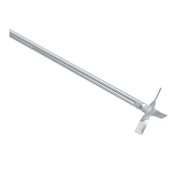 汎用科学機器 撹拌機　１ 撹拌機シャフト・関連機器●スタンダードな撹拌羽根。●試料は上から下方向に吸引されます。●せん断力は局地的に発生。●容器内で軸方向に流れを発生させます。●中、及び高回転数で使用。●サイズ：羽根径／φ50mm、シャフト...