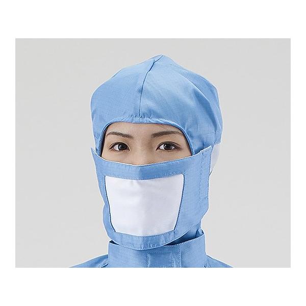 半導体関連機器 無塵対策商品 クリーンルームウェア●導電糸を編み込んでおり、制電環境に適しています。●材質：導電糸入りポリエステル100％（グリッドタイプ）●表面抵抗率値：10^6〜10^9Ω/□●マスク取り付け用面ファスナー付き●クラス1...