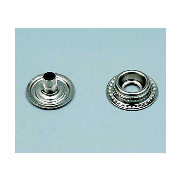 半導体関連機器 静電対策用品 導電、静電除去用品●テーブルマット設置用スナップです。●取り付けには、加工（マットの穴あけ、かしめ）が必要になります。■仕様●サイズ：約φ15×4mm●重量：36g●スナップ径：10mm