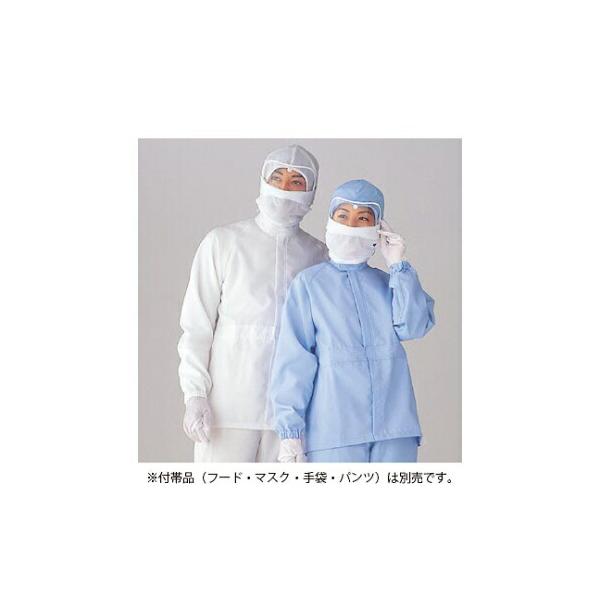 汎用器具・消耗品 保護・手袋・ウエア２ 白衣、ウェアー●通気性を重視した素材「プリータ」を使用したジャケットです。●衣服内の異物をクリーンルーム内に落下させない様ジャケットの裾にインナーカフを付けてそれをパンツに入れる仕様になっています。●...