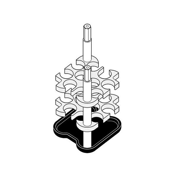 分析・特殊機器/遠心器/遠心分離器関連商品エッペンドルフ・ハイマック・テクノロジーズ アダプター　5-7mL×10　A-4-38用　長方形バケット付き 1セット●チューブ容量：5?7mL●チューブの最大径：13mm●チューブの最大高さ：10...