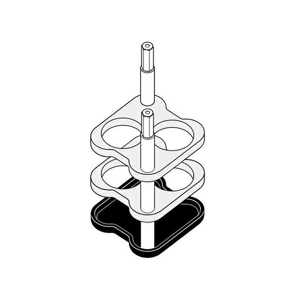 分析・特殊機器/遠心器/遠心分離器関連商品エッペンドルフ・ハイマック・テクノロジーズ アダプター　25mL×2　A-4-38用　長方形バケット付き 1セット●チューブ容量：25mL●チューブの最大径：25mm●チューブの最大高さ：100mm...