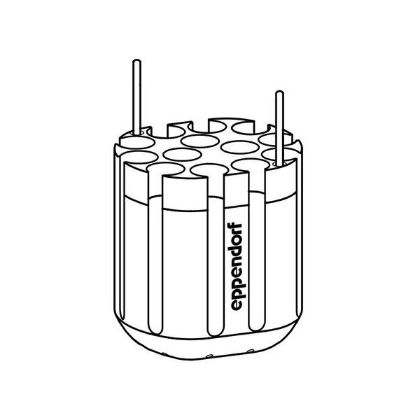 分析・特殊機器/遠心器/遠心分離器関連商品エッペンドルフ・ハイマック・テクノロジーズ アダプター　φ16mm×75-100mm　S-4-72用 1セット●チューブ容量：5.5?12mL●チューブの最大径：16mm●チューブの最大高さ：112...