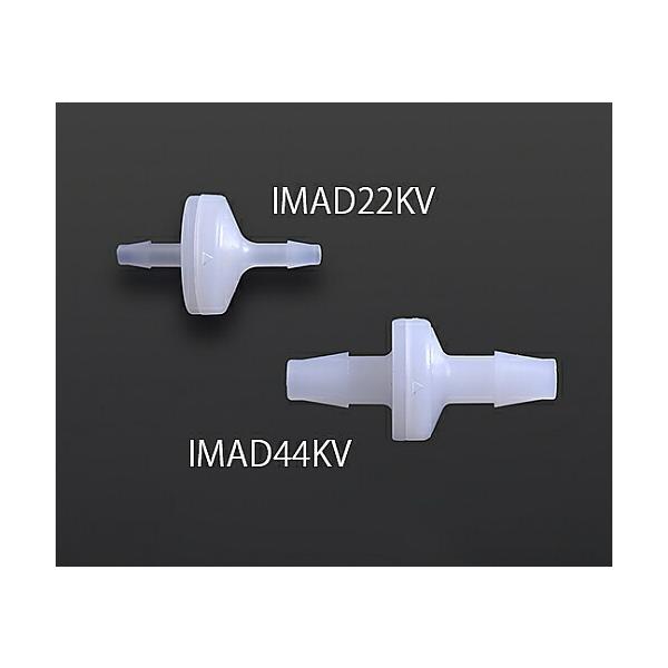 分析・特殊機器 分離・分析ロシ クロマト機器その他●ダイヤフラム弁を内蔵した軟質チューブ用逆流防止コネクターです。■仕様●材質：ボディ/ナイロン、弁/シリコン●適用チューブ内径：シリコンチューブ2、3、1/8”●サイズ：19×33L●使用温...