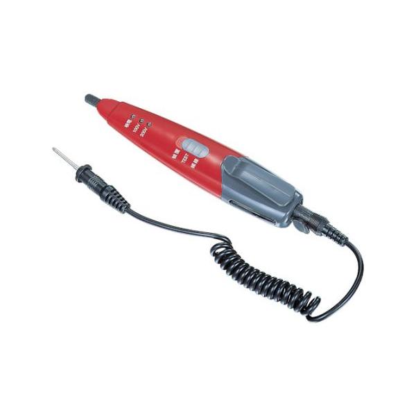 実験室設備 工具類 工具、道具●用途に合わせた感度切り替えが可能です。●リード線（オプション）により、線間電圧（100、200V）の判別が可能です。●電路が停電しているか否かの判別に。■仕様●直流電圧（V）：50〜600●交流電圧（V）：5...