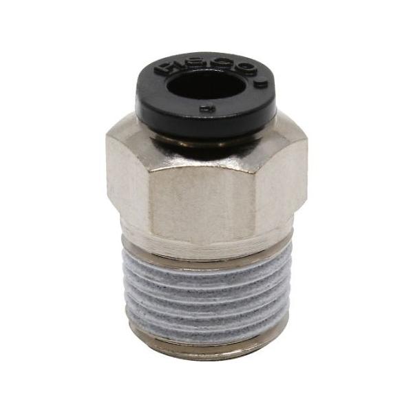 実験室設備 工具類 工具、道具●スタンダードタイプに比べ、容積比40％の小型化に成功したワンタッチ継手です。●開放リングを楕円形状にすることで、超小型にもかかわらずチューブの脱着が簡単です。■仕様●接続口径：R1/8●適合チューブ外径D（m...