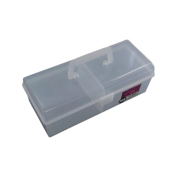 実験室設備 工具類 工具、道具●可変式仕切板1枚付です。●小型工具やホビー用工具の収納に適しています。●中身が見やすいクリア色です。●現場・家庭での小型ツール、ライトツールの収納■仕様●色：クリア●外形寸法（mm）間口：241●外形寸法（m...