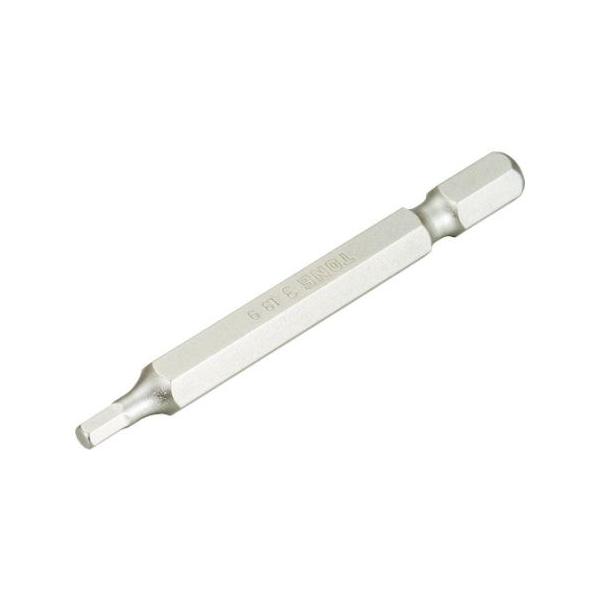 実験室設備 工具類 工具、道具●電動ドライバーなどに取り付けて使用することにより締め付け、緩めが素早く行えます。■仕様●刃先：六角3●全長（mm）：65●シャンク径：6.35mm●原産国：日本●コード番号：369-7754