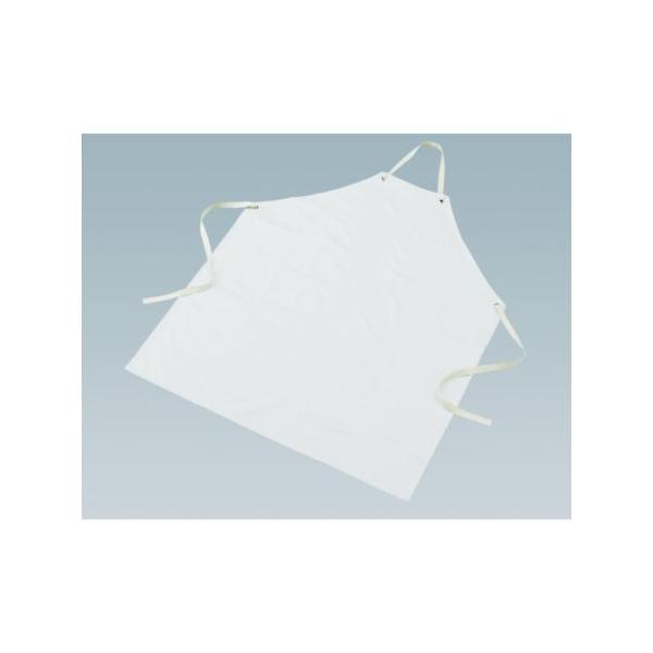 看護、介護用品 病院関連商品 手袋・ウェア　マスク、防護メガネ●水や油に強く、強力タイプの防水前掛けです。●抗菌防臭加工済です。●食品・水産加工他、水・油仕事。■仕様●色：ホワイト●着丈（cm）：105●幅（cm）：90●厚さ（mm）：0....