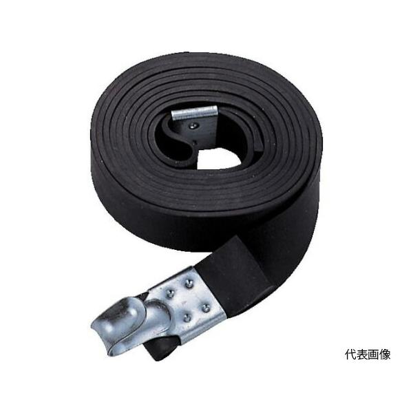実験室設備 工具類 工具、道具●トラックシートの押さえ用に最適です。■仕様●長さ（m）：3.0●幅（mm）：20●厚さ（mm）：2●包装形態：袋パッケージ●片端：フック付●材質／仕上：再利用タイヤチューブ、金具部：スチール●注意：タイヤチュ...