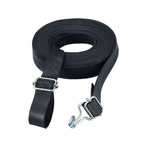 実験室設備 工具類 工具、道具●両端にバックルが付いていますので、簡単に取り付けができます。●工具を使わずに長さの調節ができます。■仕様●長さ（m）：1.5●幅（mm）：20●厚さ（mm）：2●片端：Wフック+バックル付●材質／仕上：再利用...