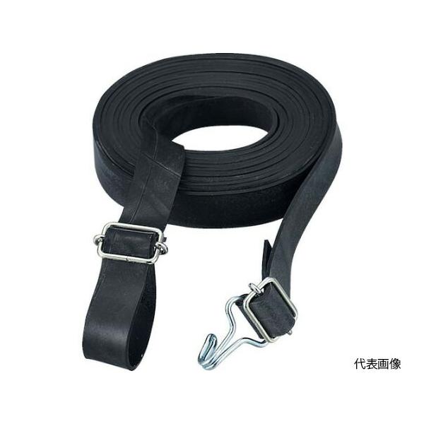 実験室設備 工具類 工具、道具●両端にバックルが付いていますので、簡単に取り付けができます。●工具を使わずに長さの調節ができます。■仕様●長さ（m）：2.5●幅（mm）：20●厚さ（mm）：2●片端：Wフック+バックル付●材質／仕上：再利用...