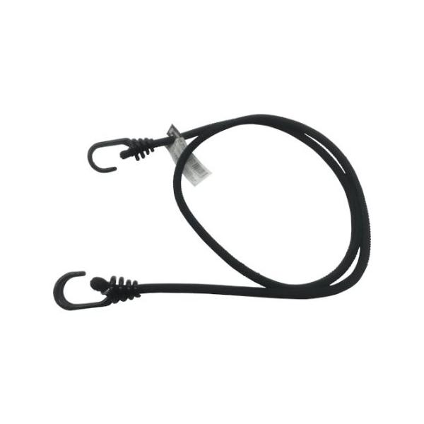 実験室設備 工具類 工具、道具●伸縮性があり、周囲を糸で特殊織しています。●荷物の仮留め、固定等。■仕様●色：ブラック●長さ（m）：1.2●標準幅（mm）：8●材質／仕上：●▼中芯：天然ゴム●▼被覆：PP●▼金具：スチール●注意：●▼ゴムの...