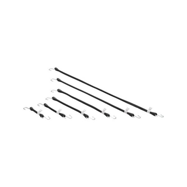 実験室設備 工具類 工具、道具●EPDMゴム製なので耐侯性に優れ、厚みがあるので強度があります。●両側にSカンがついているので、取り付けが簡単です。●荷物・台車・カゴ車等の固定に。■仕様●色：ブラック●長さ（m）：0.53●標準幅（mm）：...