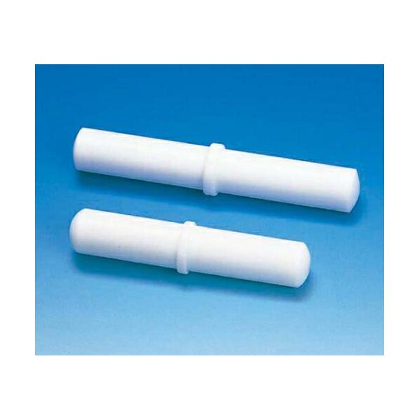 汎用科学機器/撹拌機　２/撹拌用品（回転子・撹拌棒）フロン工業 PTFE撹拌子B型 B-90 1個●撹拌子の中心にリングがついているため、ゆるやかなR 底用にご使用下さい。●全長×直径：90×13mm●コード番号：F-4027-009