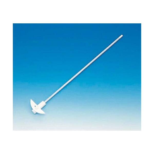 汎用科学機器 撹拌機　１ 撹拌機・多連式撹拌機●PTFEオール被覆撹拌棒は半月羽根取付用で羽根の大きさを自由に選択でき便利です。●写真の羽根は別売です。●ロッド径×長さm/m：8φ×600●コード番号：F-4053-004