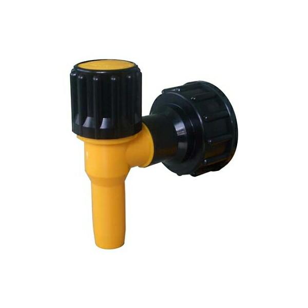 汎用科学機器 撹拌機　２ 撹拌・振とう関連品●ローリータンクの口に取り付けができる本格コックです。■仕様●対応缶：ローリータンク●口ネジ径：50mm●対応液体：油、潤滑液、洗剤、水など●幅：61mm●奥行110mm●高さ：97mm●重量：8...