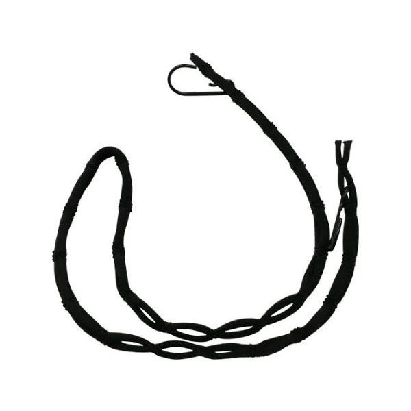 実験室設備 工具類 工具、道具●ゴム自身が輪の連続で引っ掛け可能です。●クモの巣のように自在に張り巡らせることができます。●自転車やバイクの荷物固定などに。■仕様●色：ブラック●長さ（m）：1●包装形態：袋入り●両端フック付●材質／仕上：中...