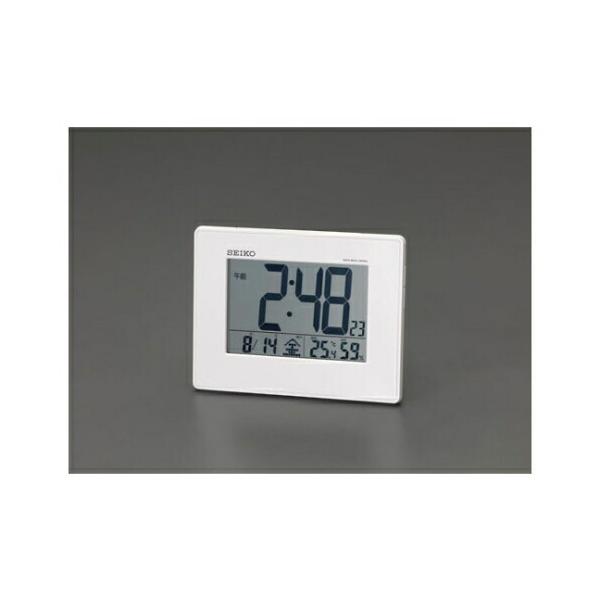 実験室設備 工具類 工具、道具■仕様●掛置兼用●電波受信機能●電波受信OFF機能●周波数：40kHz/60kHz自動選局●電子音アラーム●機能：温度・湿度表示、アラームオートストップ機能（約5分間）、スヌーズ、アラームモニター機能、2099...