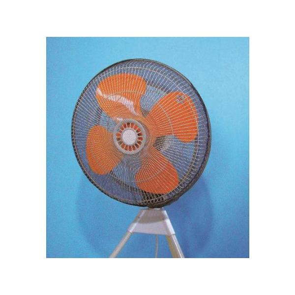実験室設備 工具類 工具その他■仕様●材質：ネット：ナイロンひも：ナイロン●大型扇風機用の巻き込み防止ネットです。●工場作業時などで飛散物・落下物などの巻き込み対策に最適●裏側に回してひもで結んで取り付けます。●適用羽根径：500mm以下●...