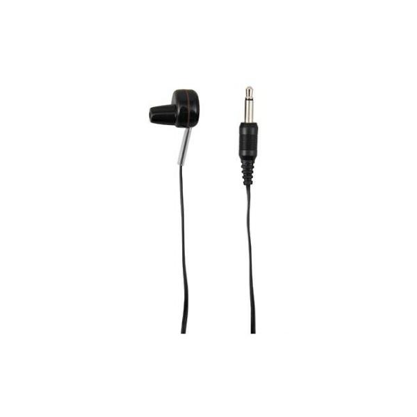 実験室設備 事務用品・ＯＡデスク 事務用品●φ3.5mmモノラルジャック搭載の機器で使用出来ます。●片耳タイプなので外からの音も聞き取れます。■仕様●コード長(m)：1●カラー：ブラック●本体重量(g)：9●パッケージ形態：スライドブリスタ...