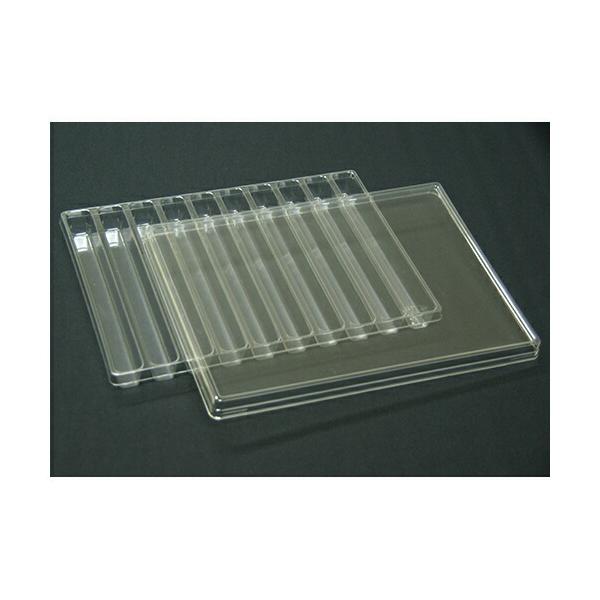 分析・特殊機器 分離・分析ロシ 分析用品（セル等）●サンプル保管用APETトレーです。●透明フタ、収納用のスリーブケース付きです。●外寸をA13サイズで統一しており、本棚等での保管が容易です。●材料のAPET（アモルファスポリエチレンテレフ...