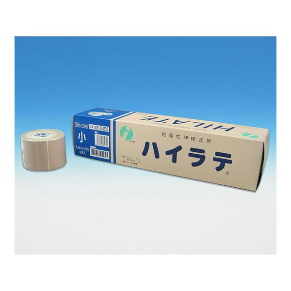 看護、介護用品 病院関連商品 衛生材料　清浄綿●粘着性伸縮包帯。●伸縮性に優れ、カブレにくい。●色：スキンカラー●サイズ：5.0cm×5m●入数：1箱（6巻）