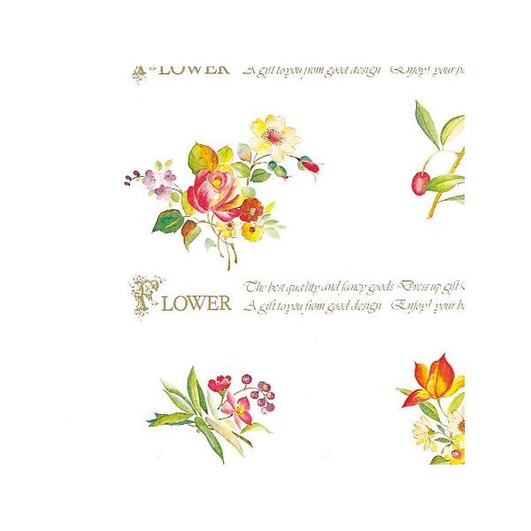 実験室設備 事務用品・ＯＡデスク 事務用品●文字と花の組み合わせが上品なスタンダードデザインの包装紙です。●サイズ：750×528mm●材質：コート65g/m2●入り数：50枚/外袋