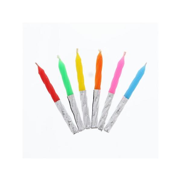 実験室設備 事務用品・ＯＡデスク 事務用品●手作り材料のカラフルなキャンドル●サイズ：60mm●入り数：12本/1袋