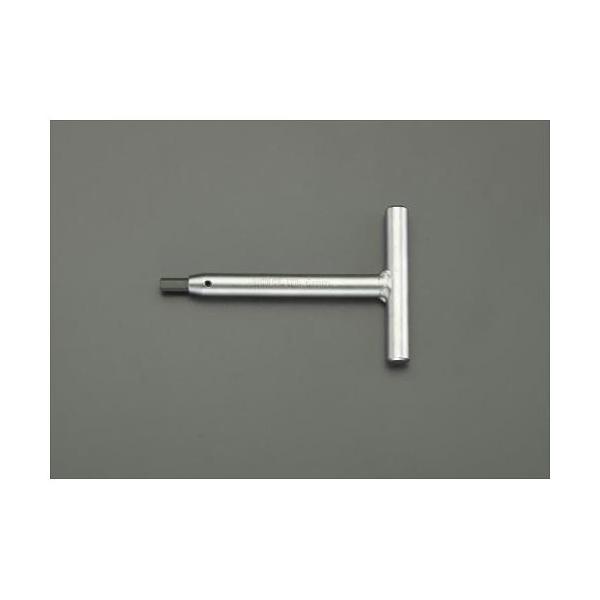実験室設備 工具類 工具、道具●ESCOオリジナル！　ビット交換式　T型六角レンチ。●太軸仕様で六角先端までしっかりトルクが掛かります。●先端の六角ビットは交換式●ESCOオリジナル！　ビット交換式　T型六角レンチ●消耗しやすい先端部分を簡...