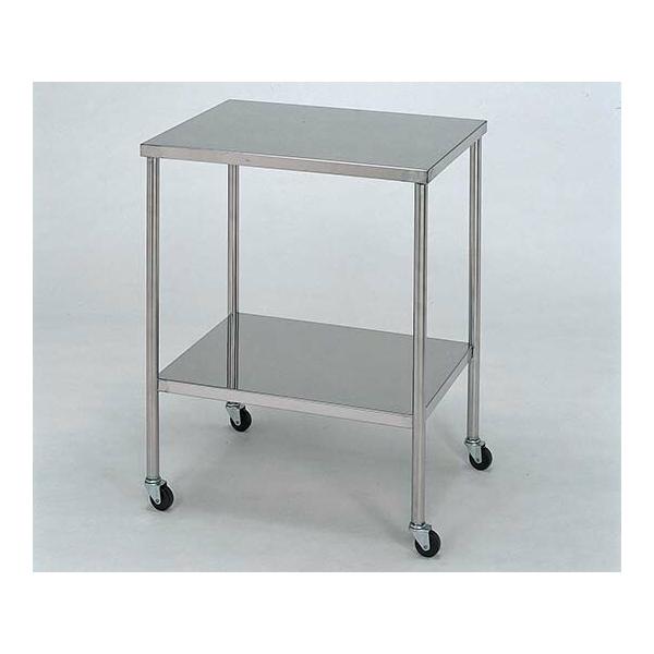 分析・特殊機器 検査用品 微生物検査用品●ステンレス製●サイズ：750×450×800mm●キャスター径：φ50mm●枠無し●2段